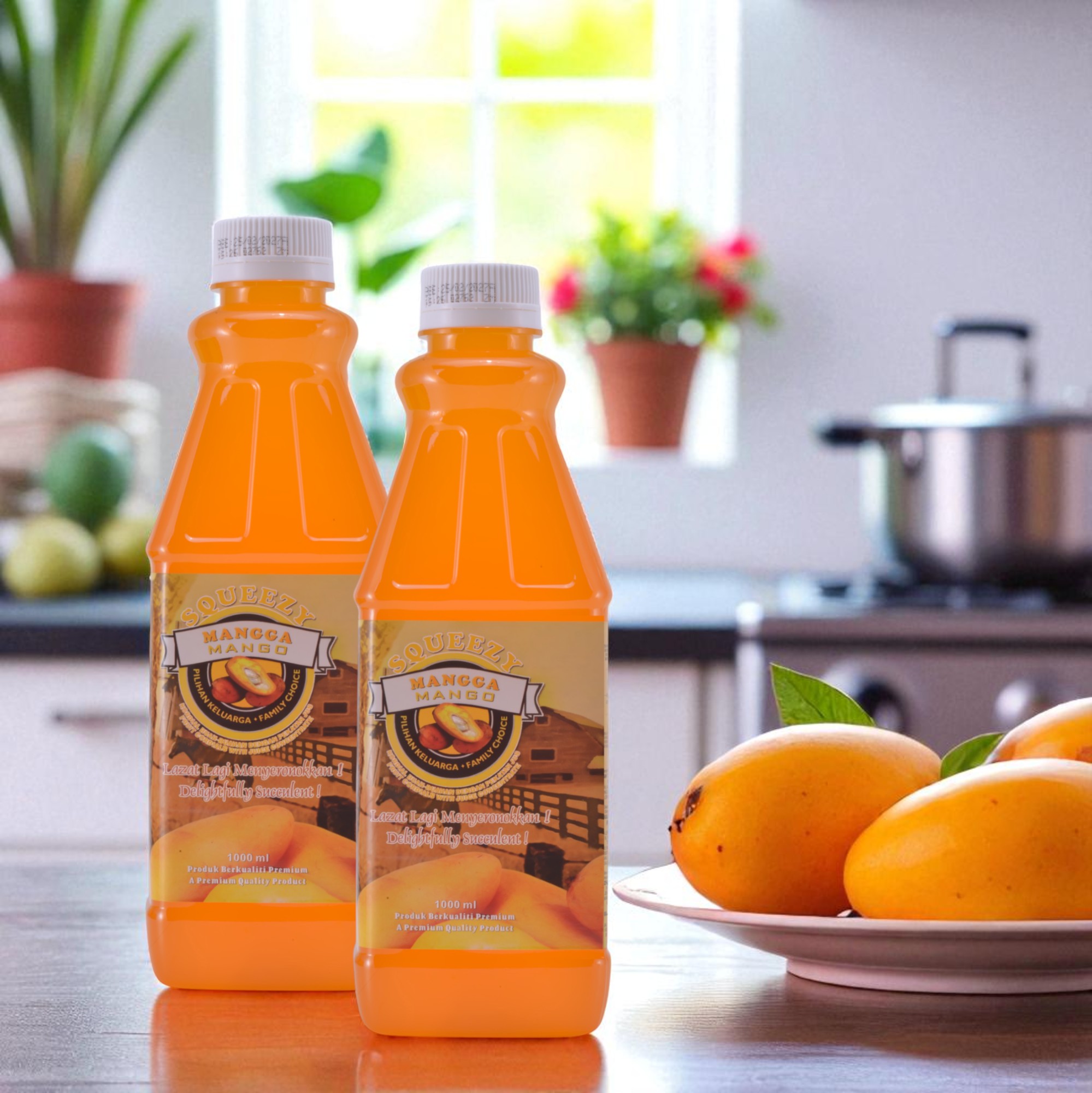 Zhulian Malaysia. SQUEEZY Mango Cordial with Juice Concentrate | ZHULIAN
