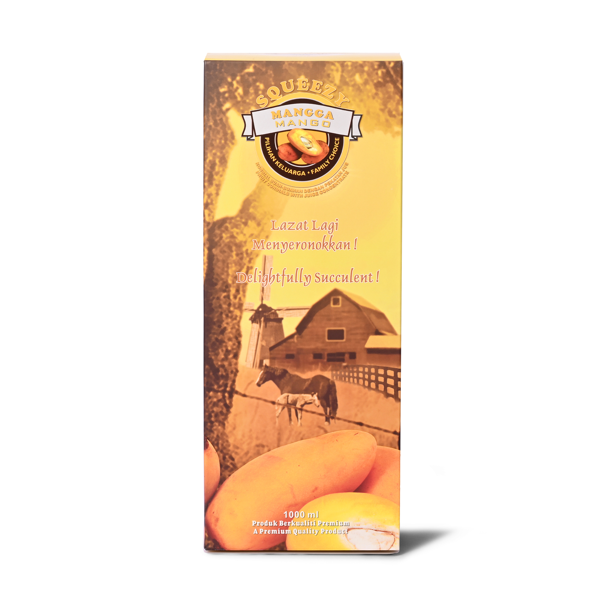Zhulian Malaysia. SQUEEZY Mango Cordial with Juice Concentrate | ZHULIAN