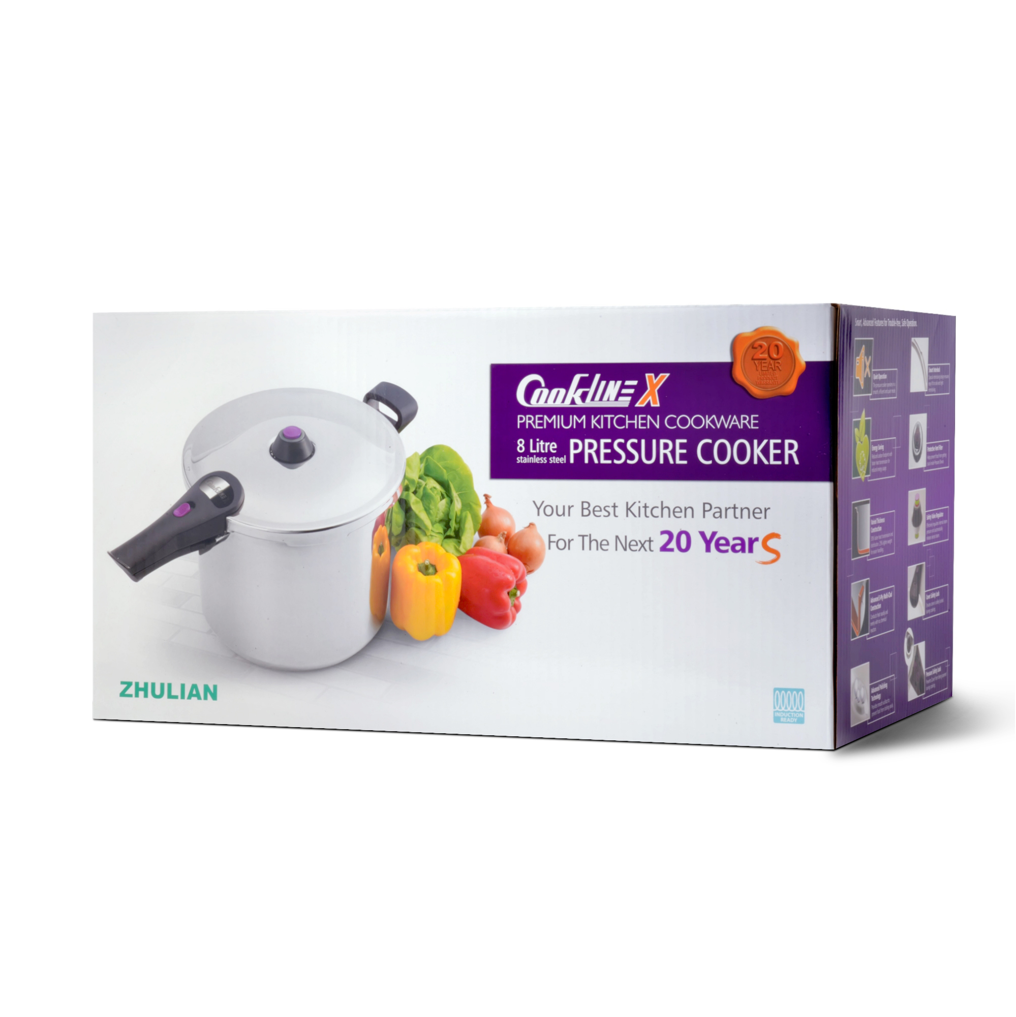 Zhulian Malaysia. COOKLINE X Premium Kitchen Cookware 8 Litre Pressure ...